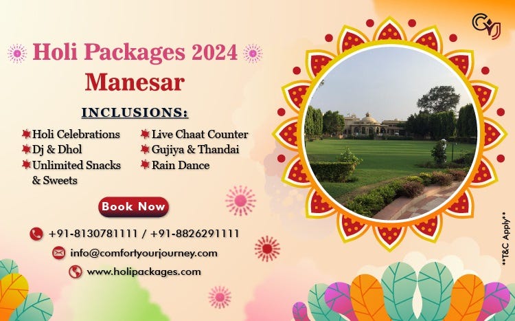 Holi Packages 2024 in Jaipur | Holi Celebrations - CYJ Events - Medium