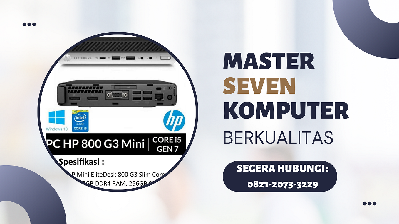 Berkualitas, call 0821–2073–3229, Komputer Bekas Murah Master Seven ...