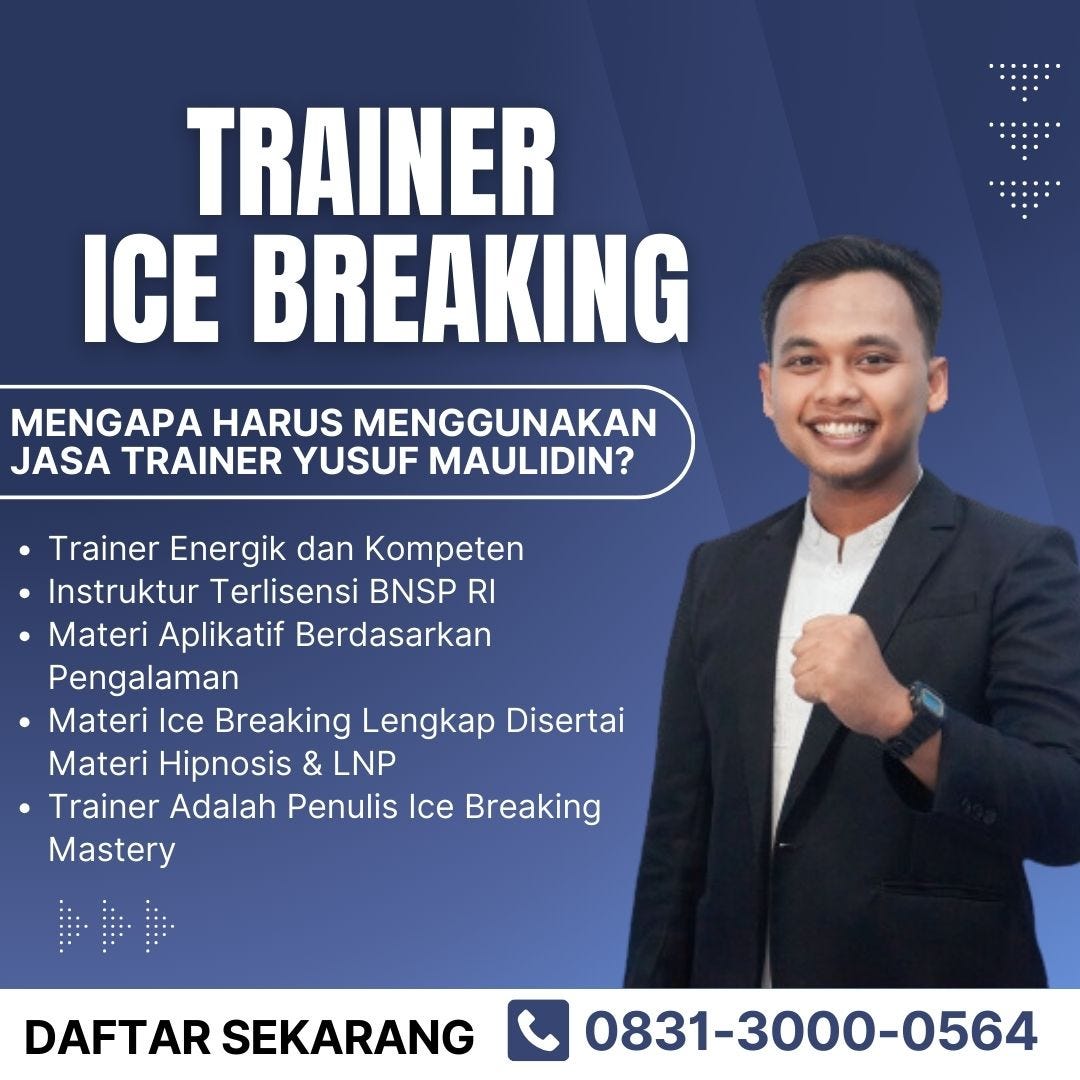 TERBAIK, WA 0831–3000–0564, Trainer Ice Breaking Bekasi ...