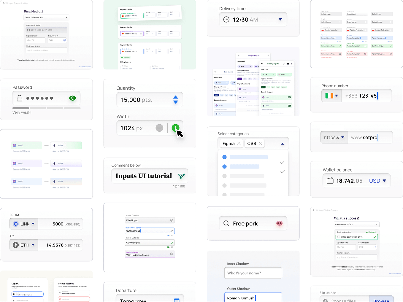 Material UI React Kit. Inputs design in the details. | by Roman Kamushken | Prototypr