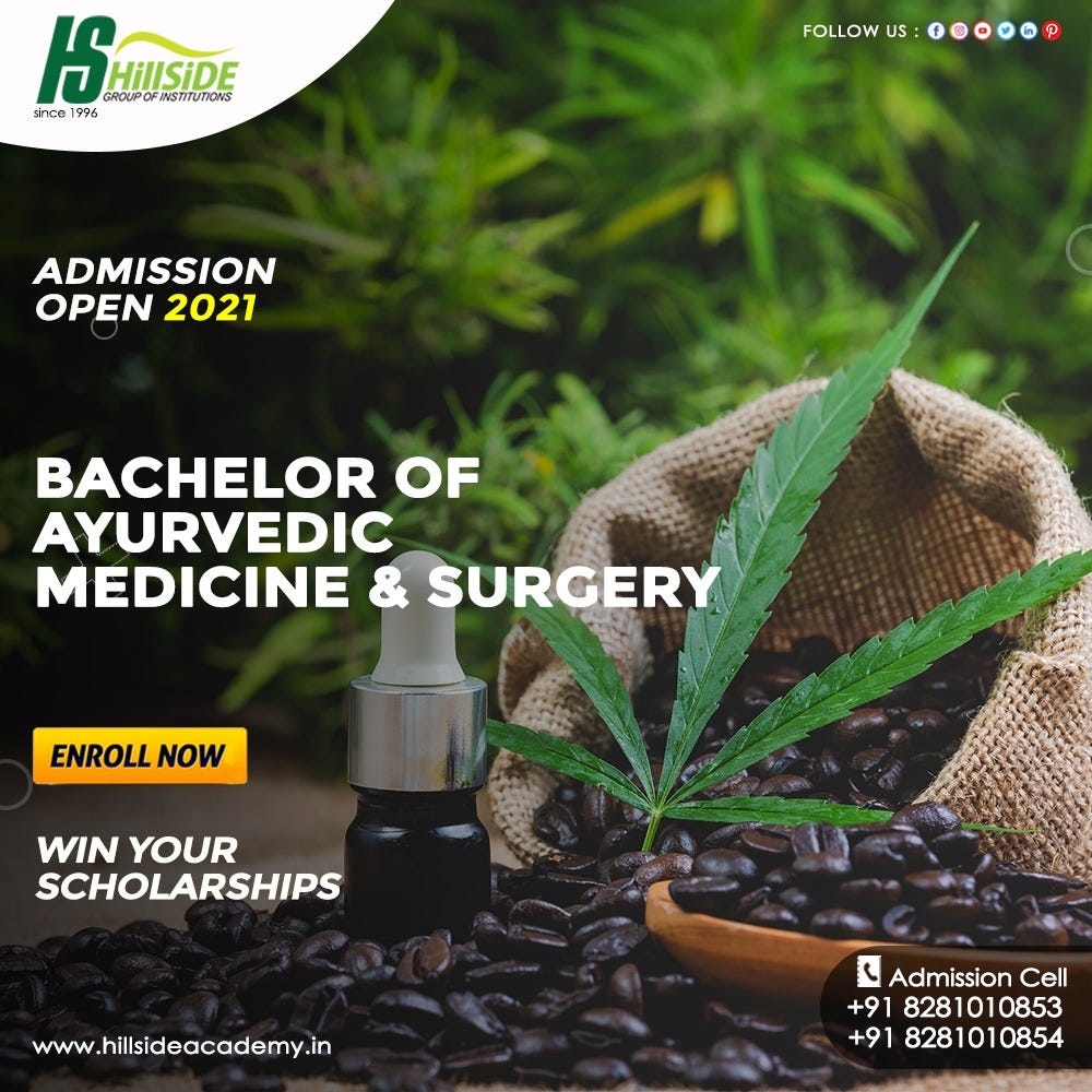 BAMS ADMISSIONS OPEN - Hillside Ayurveda College - Medium