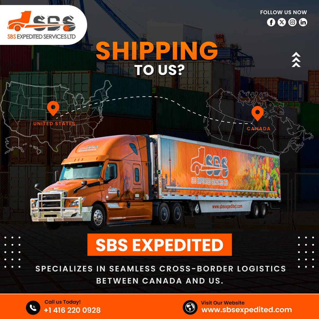 Why SBS Expedited Services is the Leading Logistics Company in Canada | by Jenney Watson | Medium