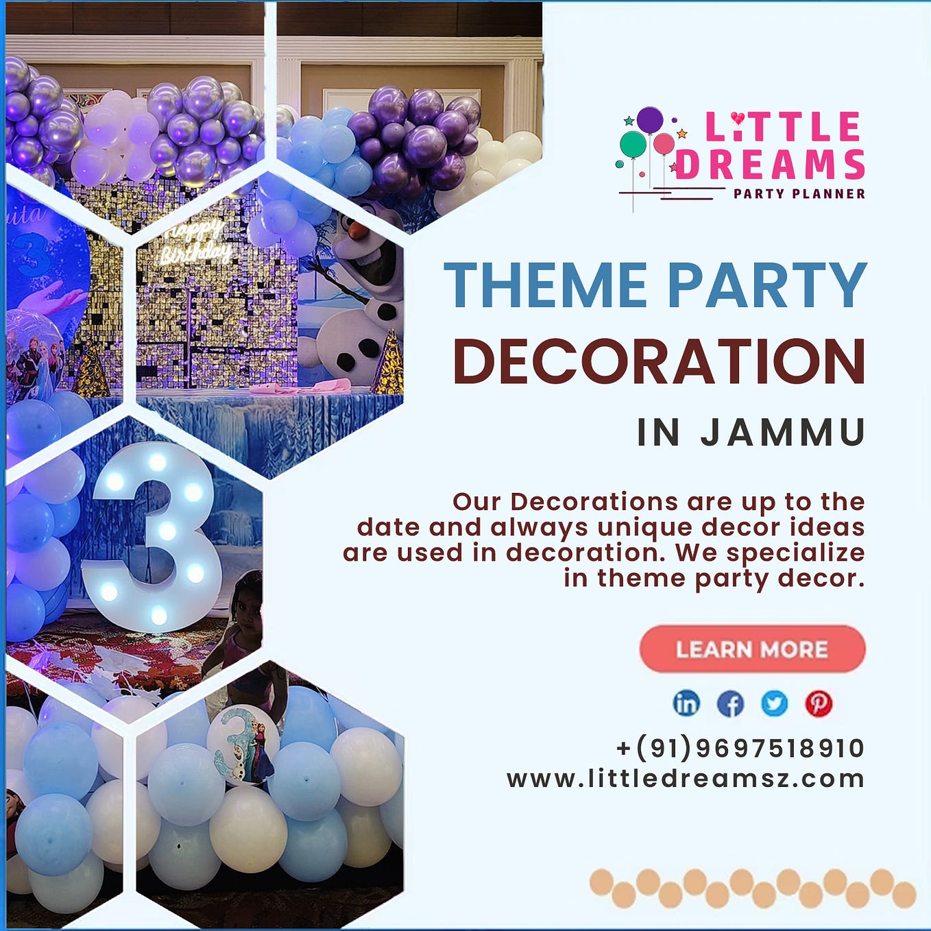 Theme Party Decor In Jammu - Littledreamz - Medium