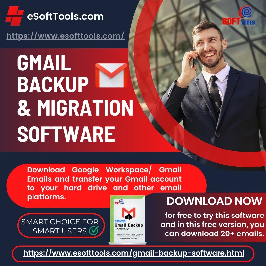 eSoftTools IMAP to Gmail Migration Software - Outlook Recovery Software - Medium