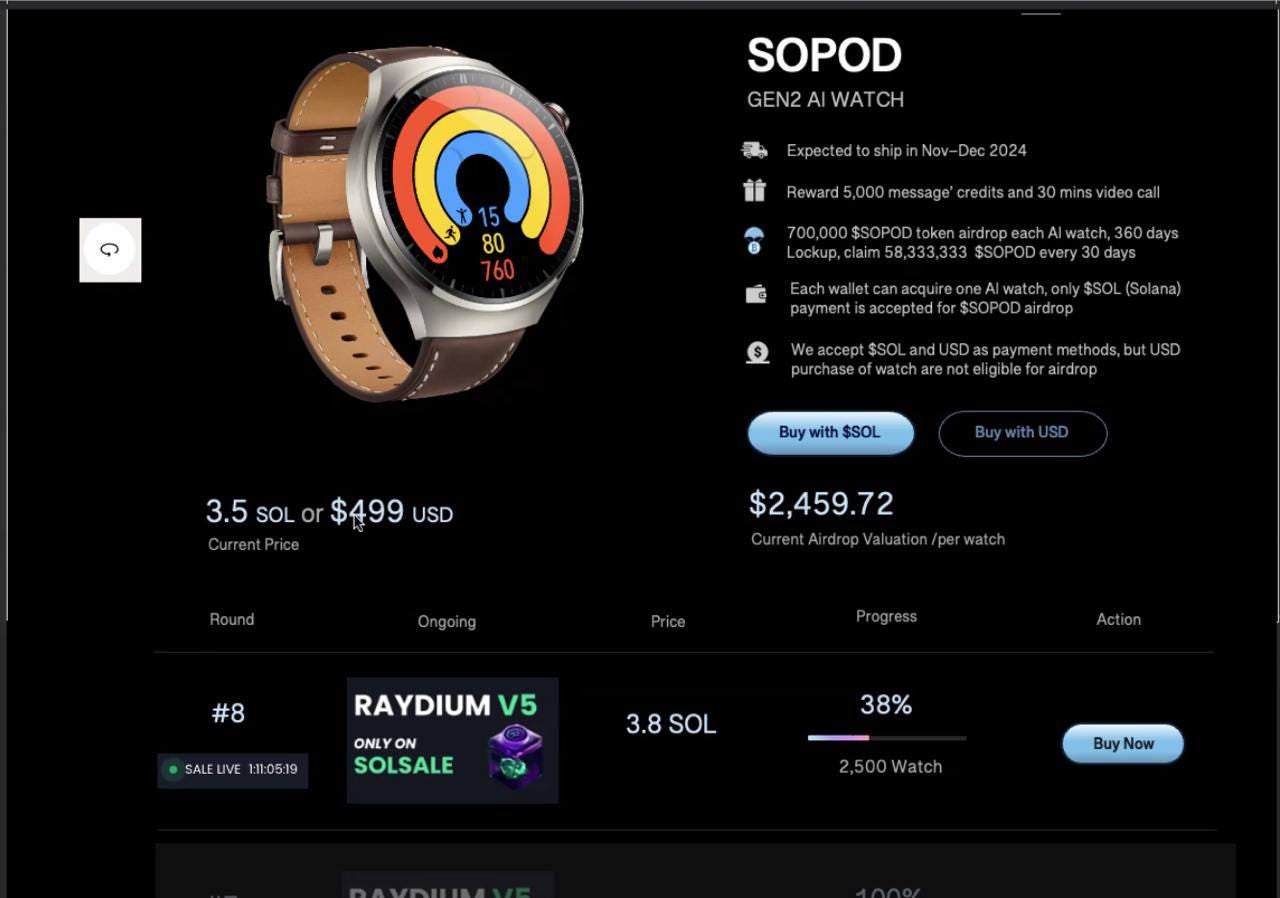 SoPOD AI Smart Watch: Ushering in a New Era of Autonomous Finance with ...