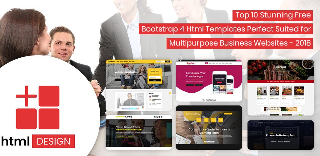 Using Top Free HTML and Bootstrap Based Templates for Web Development ...