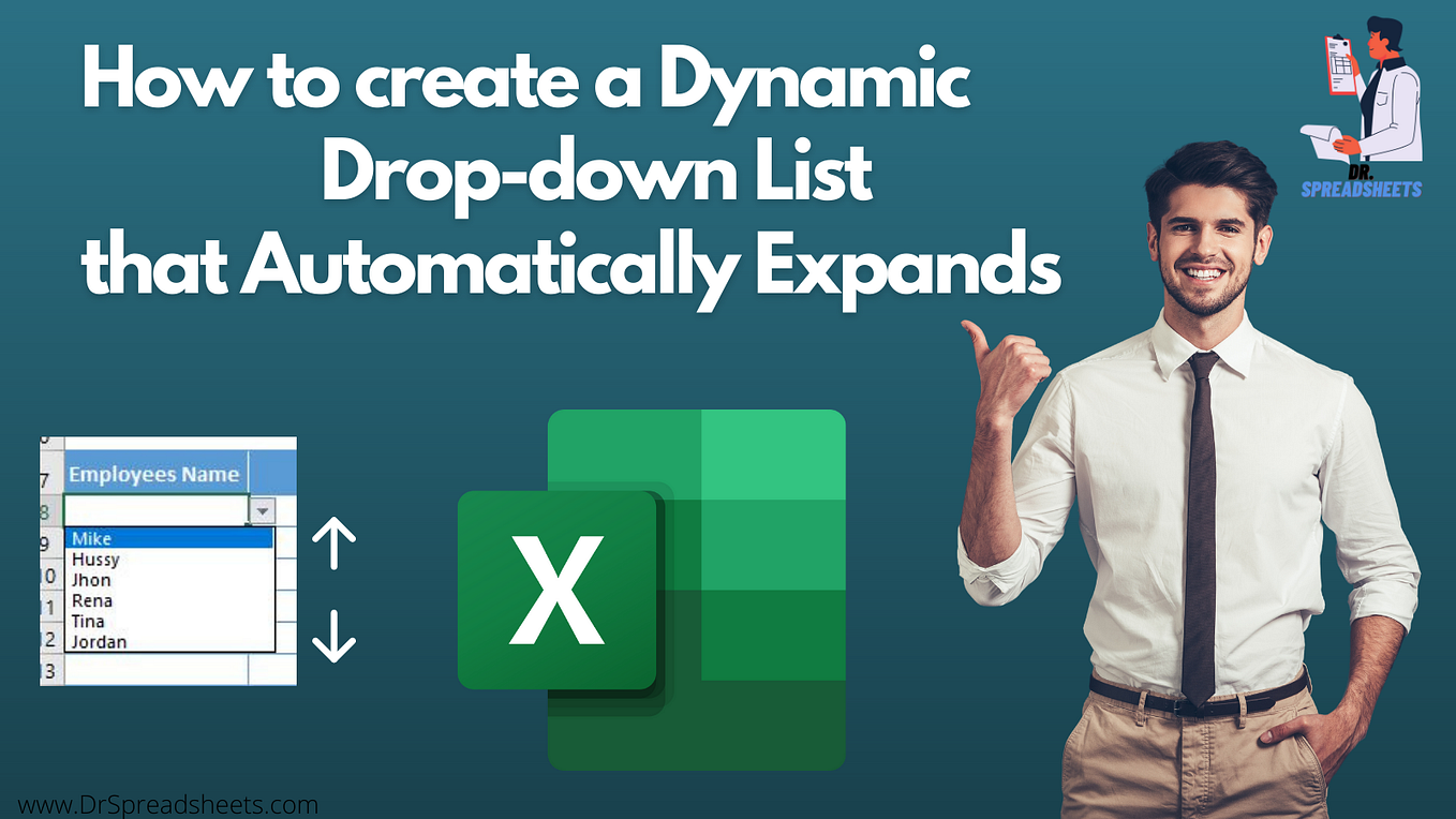 How to create drop down menu in excel | by Dr. Spreadsheets | Medium