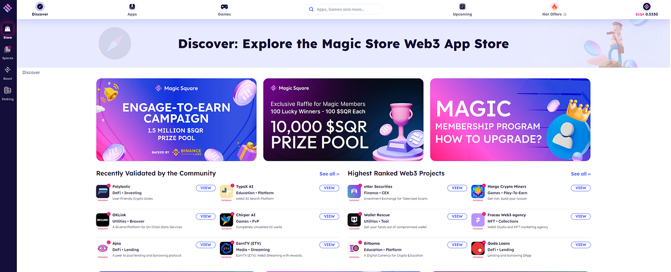 Magic Square brings Staking Opportunity! | by fremka | Medium