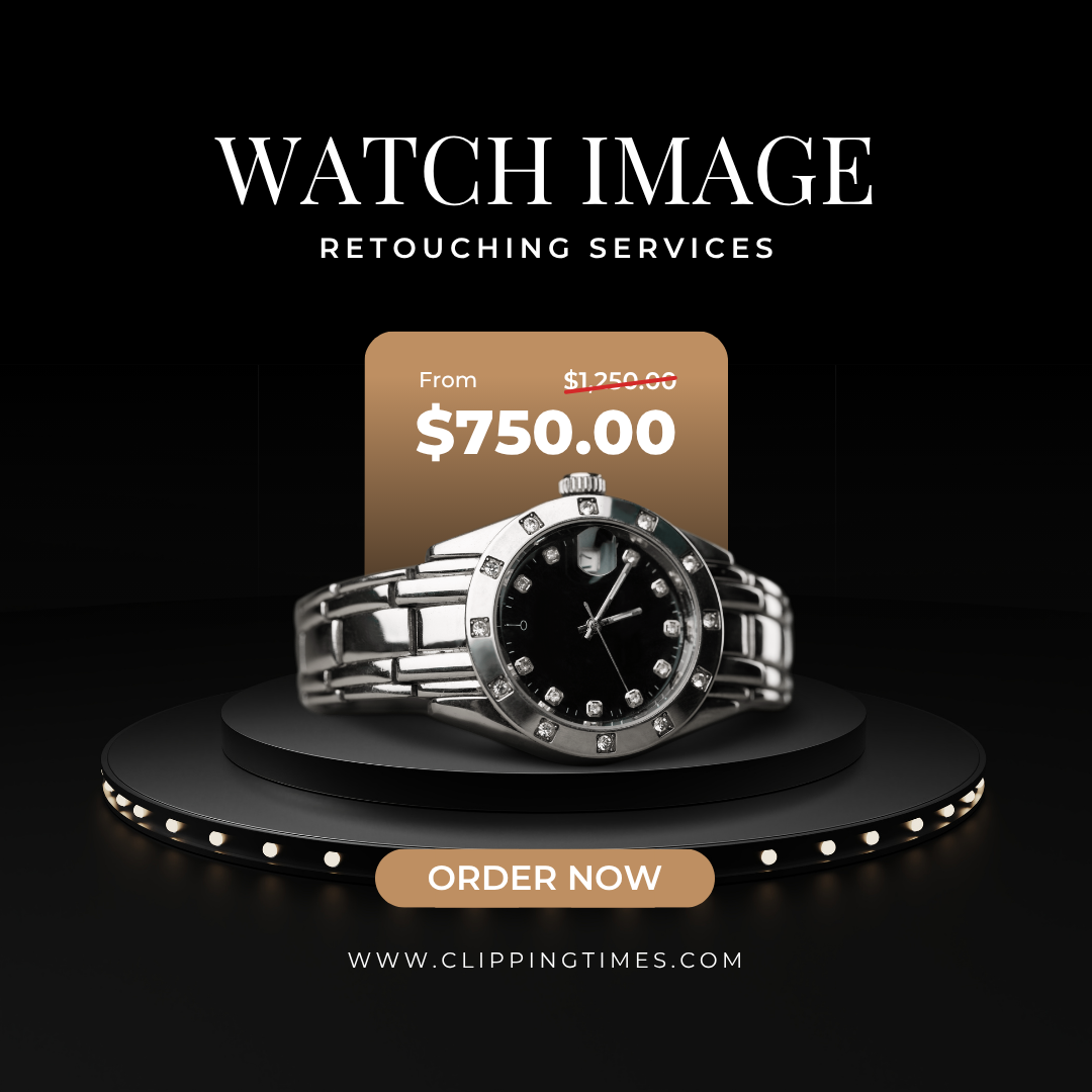 Watch Image Retouching Services - Clipping Times - Medium