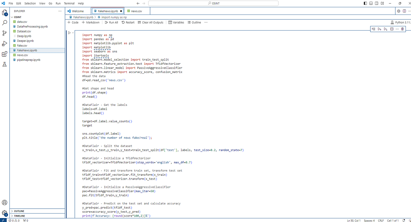 Aosint Dataset Tokenization And Sentiment Analysis Using Python Nltk Textblob And Vadar 2696