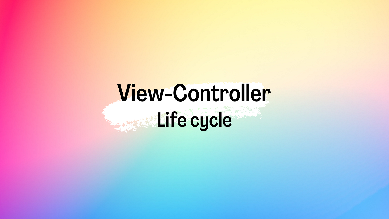 Understanding life cycle events of UIView | by Arinjay sharma | Medium