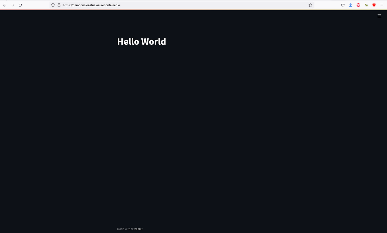 Beginner Guide to Streamlit Deployment on Azure — Part 2 | by Sergei ... Beginner Guide to Streamlit Deployment on Azure — Part 2 | by Sergei ...
