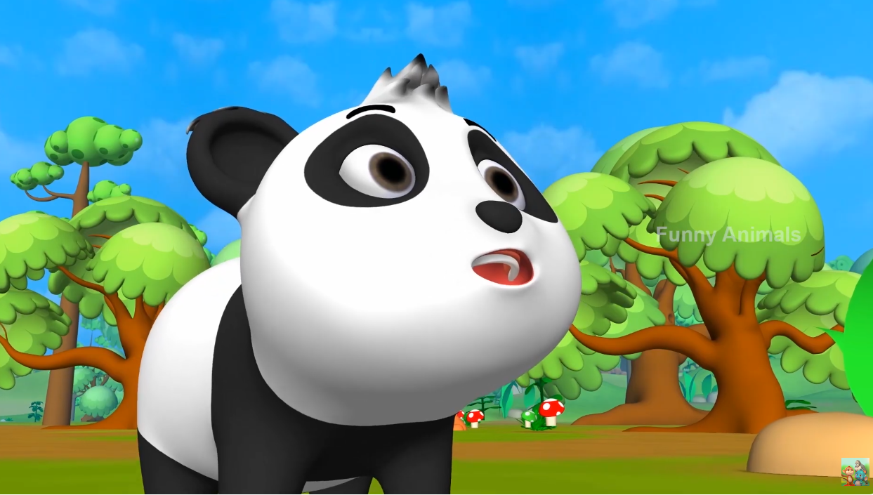 Cow Attacks Panda, Monkey, Baby Elephant - Funny Animals - Medium