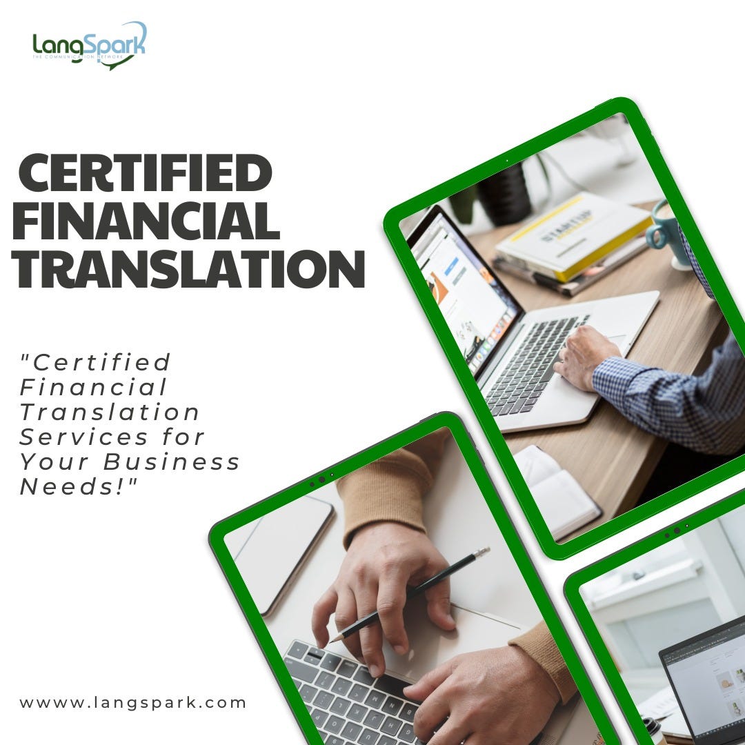 Financial Translation in Dubai - langspark - Medium