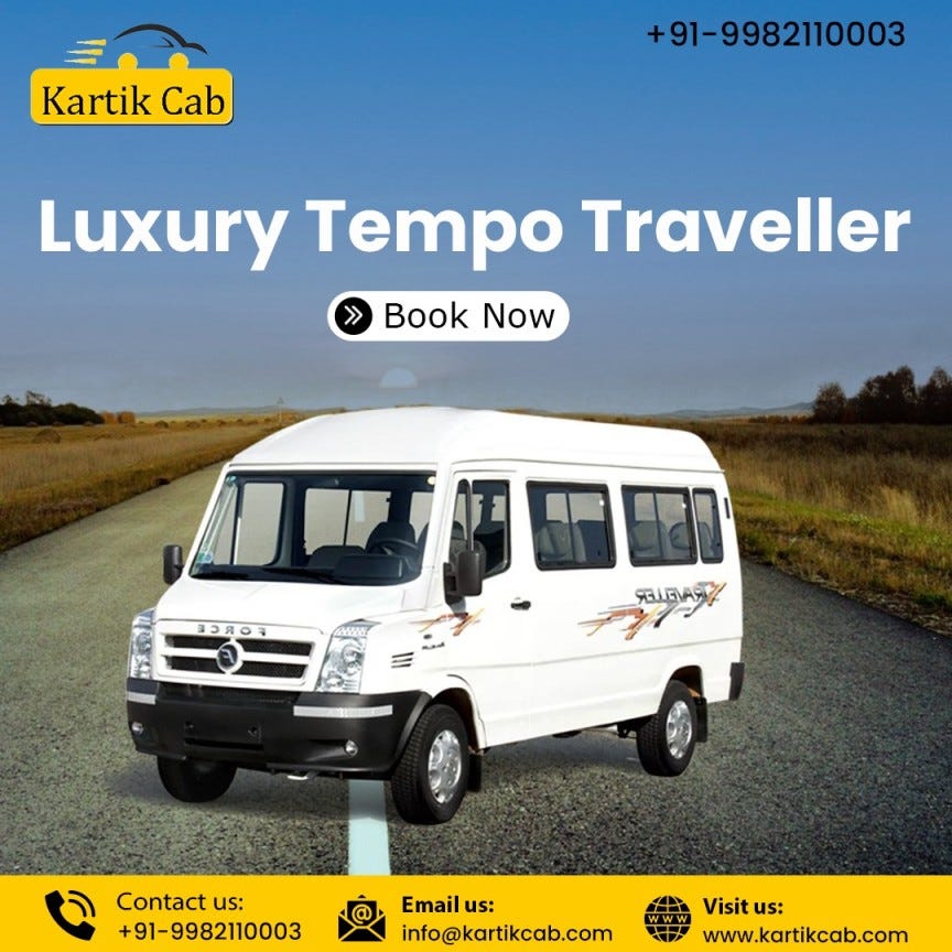 Tempo Traveller Rental for Rishikesh Tour - Kartikcab - Medium