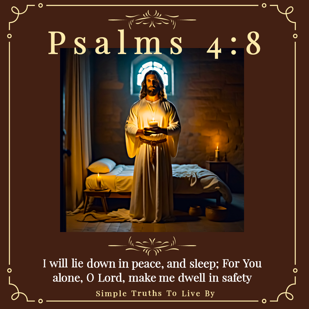 I will both lie down in peace, and sleep; For You alone, O Lord, make ...