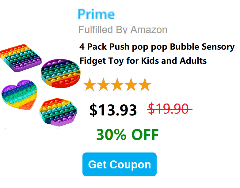 Fidget toys pop it 50% OFF on amazon https://amzdis.com/t/fidget-toys ...