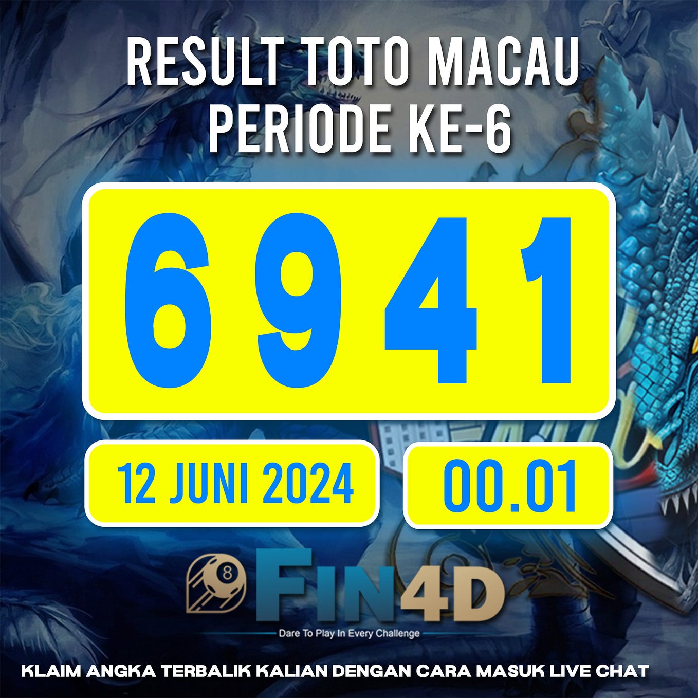 TOTO MACAU 4D PERIODE 5 TANGGAL : 30 JUNI 2024 - FIN4DHOKI - Medium