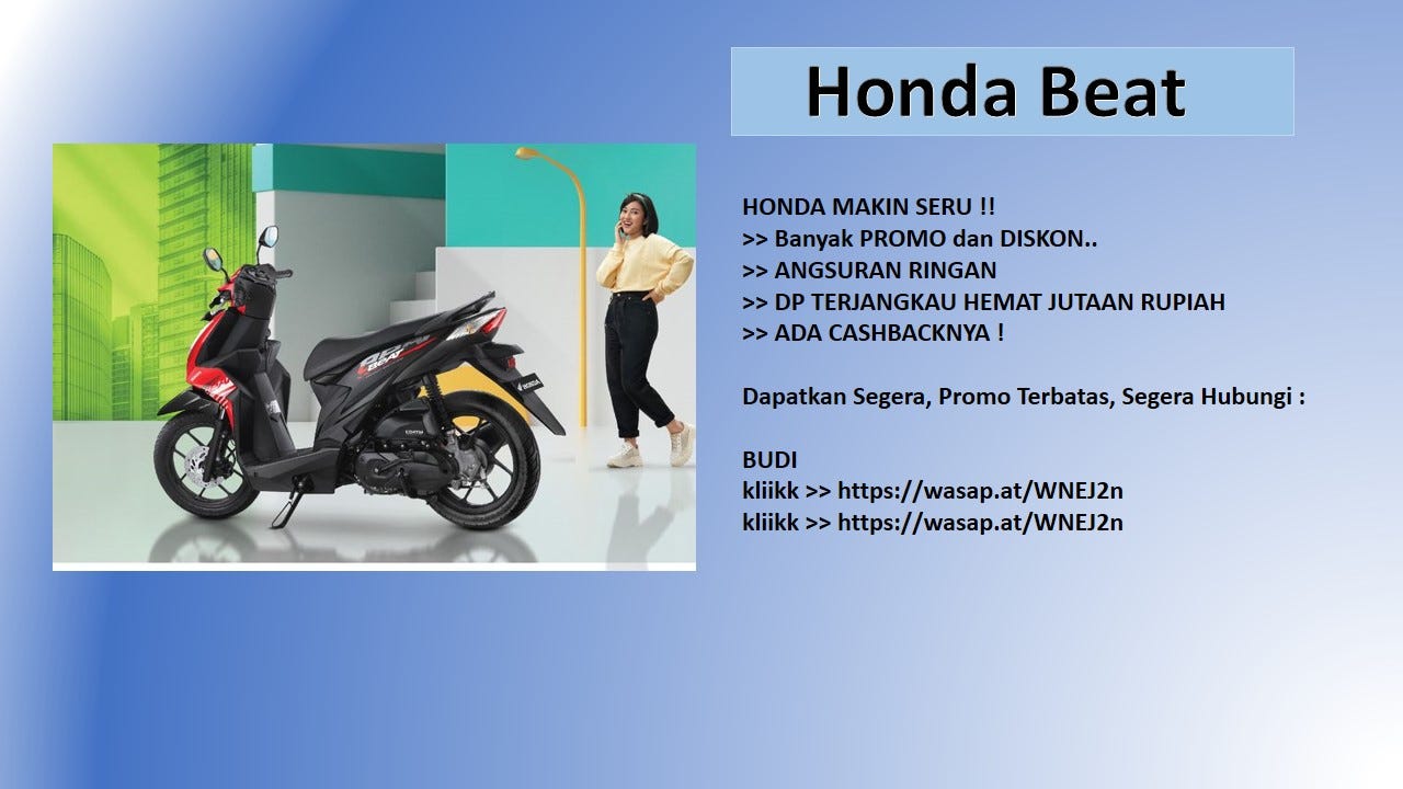 ANGSURAN NGIRIT,CALL/WA 0858–4888–4371, Honda Beat Terbaru Street ...