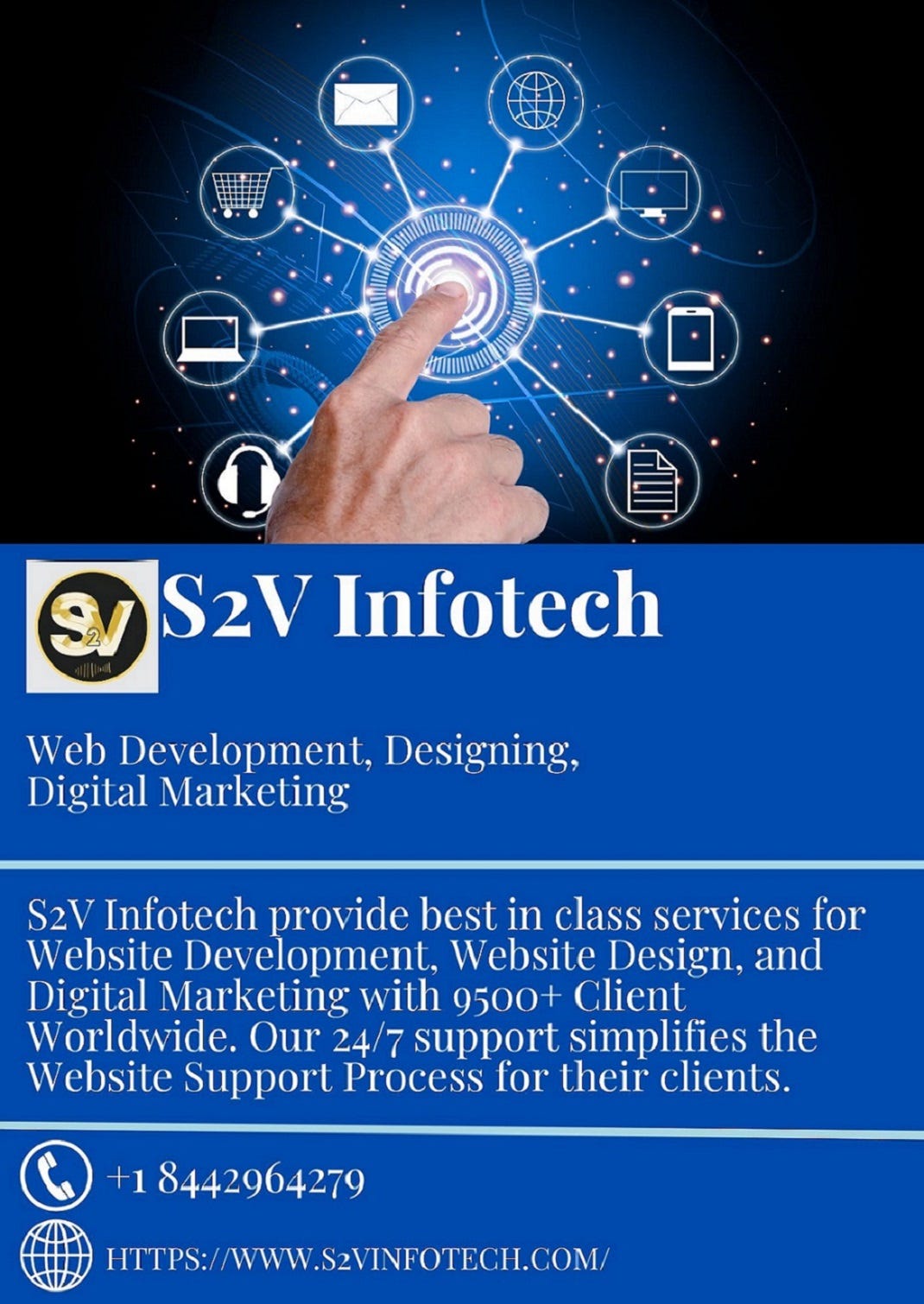 S2v Infotech Premier Web Development Design And Digital Marketing With 247 Client Support