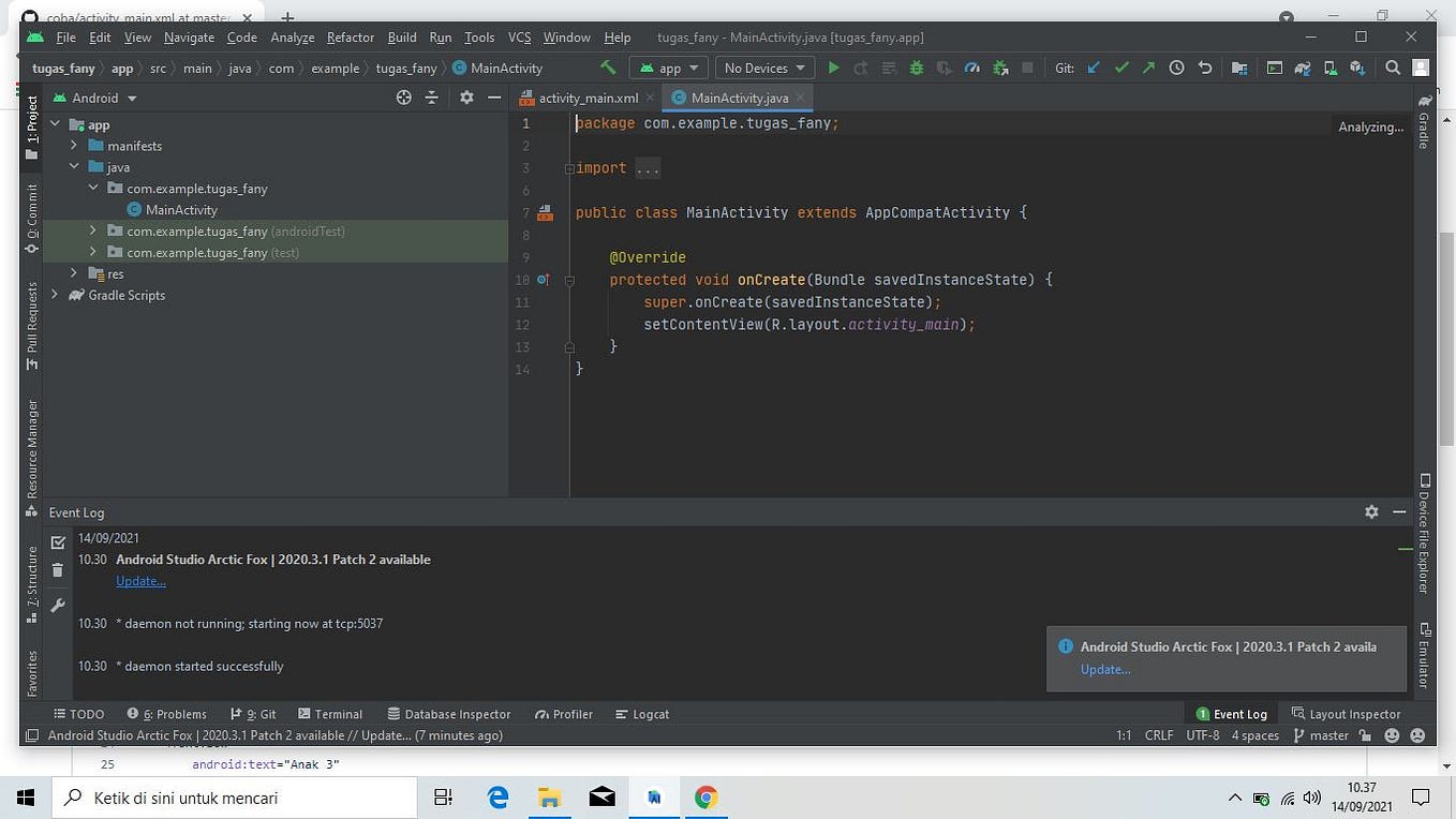 Cara menambahkan tampilan layout di Android Studio ke Github. 2 ...