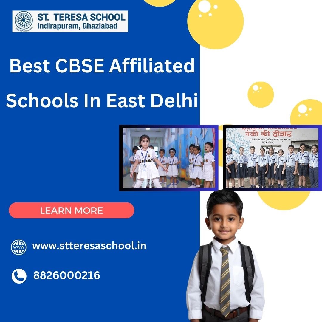 Best CBSE Affiliated Schools In East Delhi - St. Teresa School - Medium
