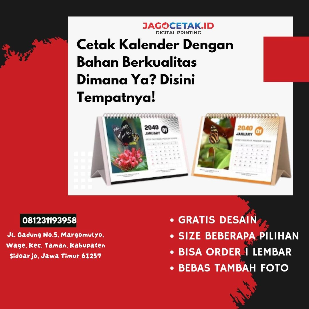 Terlaris, WA 0812–3119–3958, Desain kalender kekinian Jagocetak.id ...