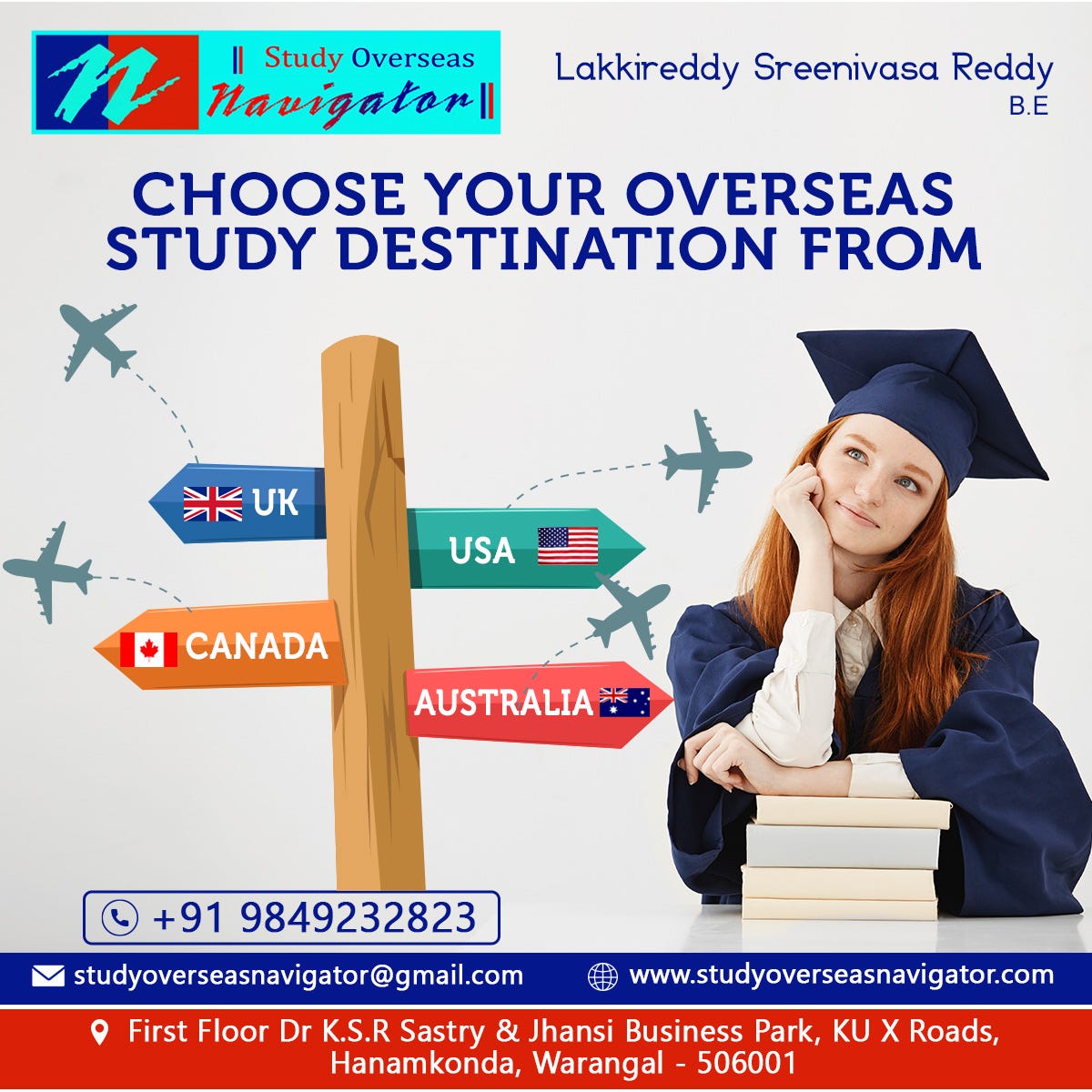 Best Overseas Education Consultants in Warangal, Study Overseas Navigator ...