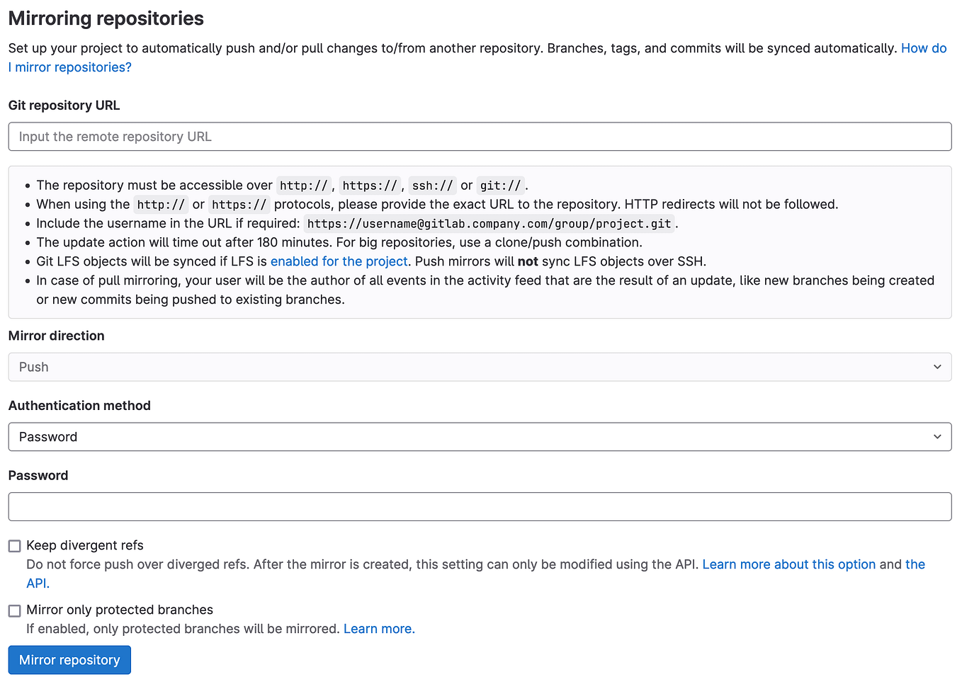 [How to] สร้าง Mirror Repository ระหว่าง GitLab กับ GitHub และ GitLab กับ BitBucket | by st.nann ...