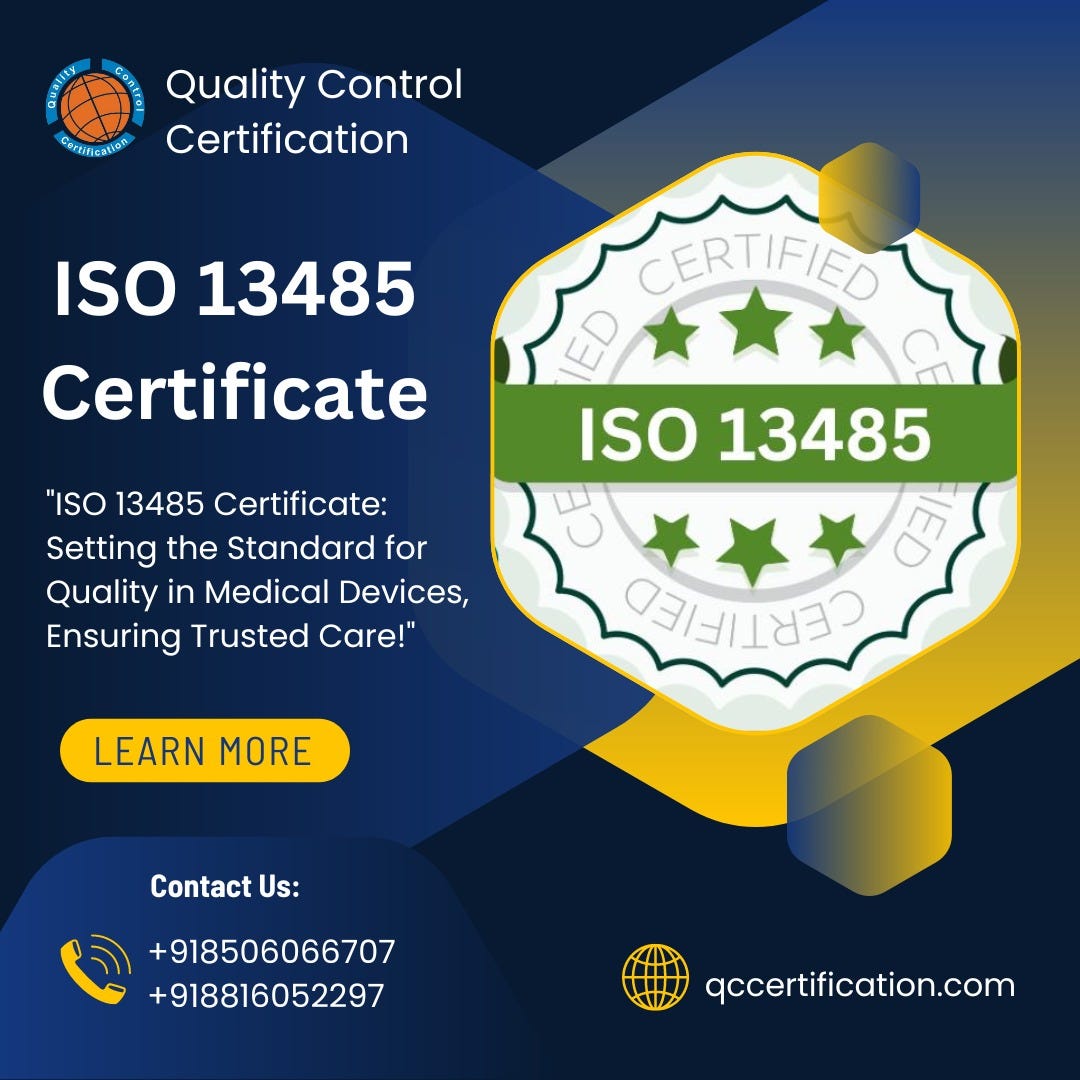 ISO 13485 | Quality Control Certification - Dakshchauhann - Medium ISO 13485 | Quality Control Certification - Dakshchauhann - Medium