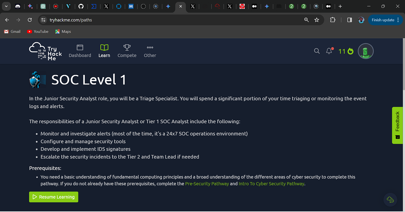 Junior Security Analyst Intro | SOC Level 1 on Tryhackme | by Ṣẹ́gunfúnmi O | Medium