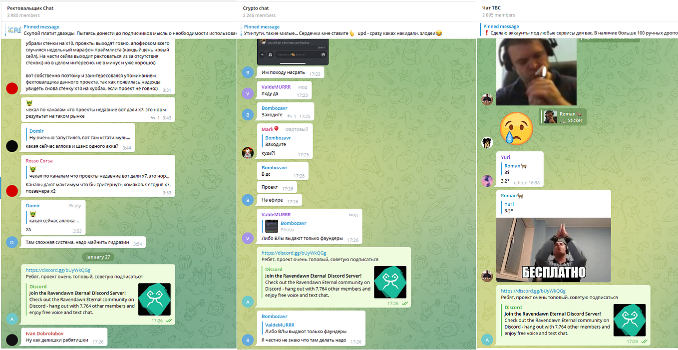 Hi, I added my link in our Russian‘s good chats in Telegram, our chats have a lot people who ...