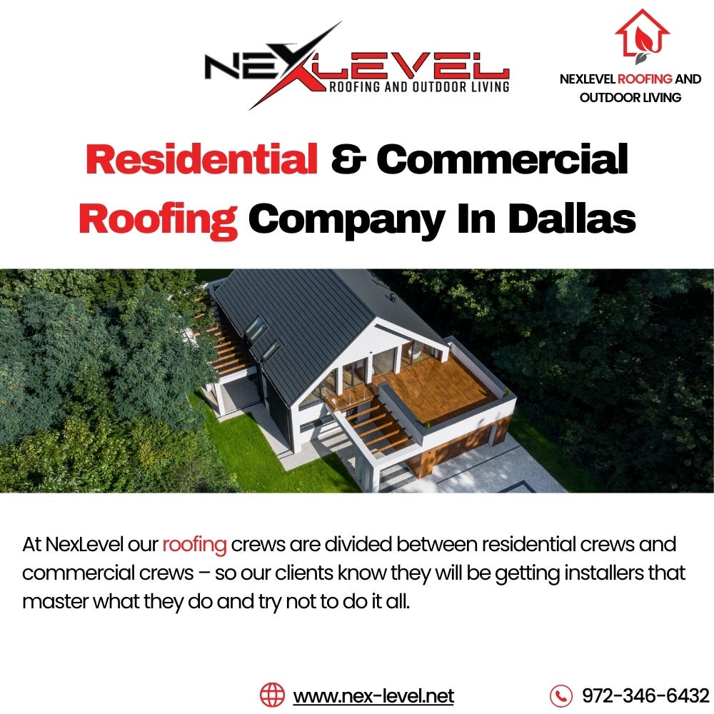Best Roofing Company Dallas - NexLevel Roofing and Outdoor Living - Medium