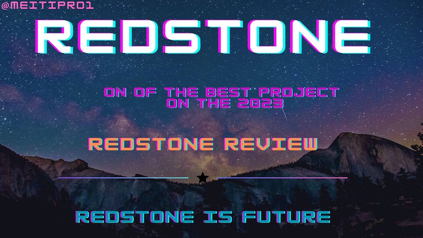 Full Article About Redstone. What is Redstone ? | by Meitipro | Sep ...
