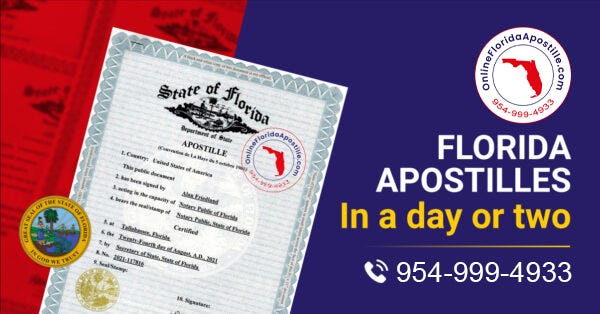 Difference In State Of FL & US Apostille | Medium