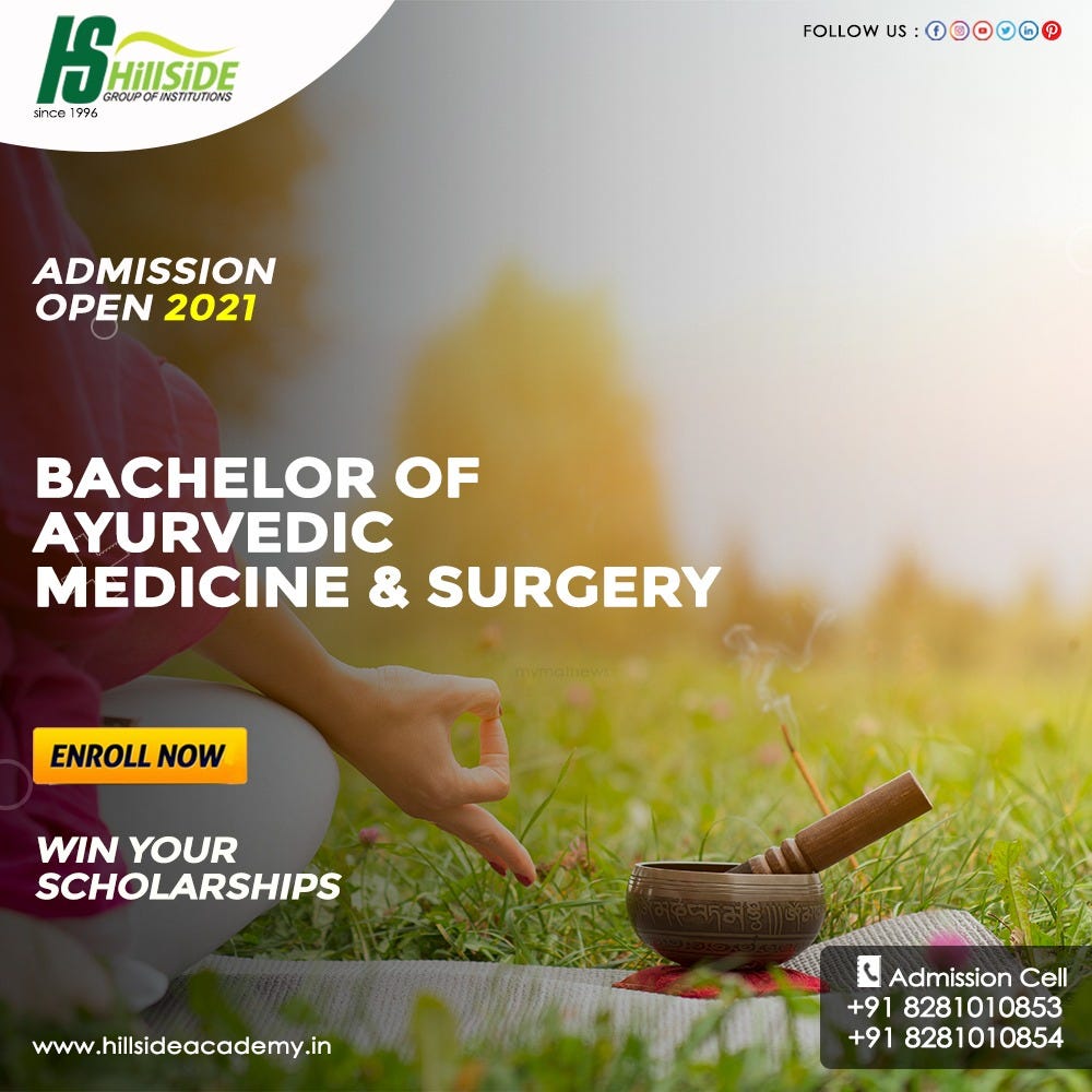 Bachelor of Ayurvedic Medicine BAMS - Hillside Ayurveda College - Medium