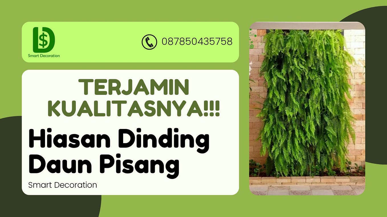 Biaya Pembuatan Hiasan Dinding Daun Rambat Dari Smart Decoration BISA CUSTOM DESAIN | by ...