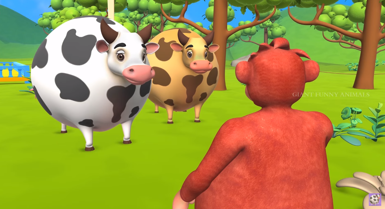 Giant Dinosaur vs Fat Elephant — Dinosaur Attacks on Fat Animals | Cow ...
