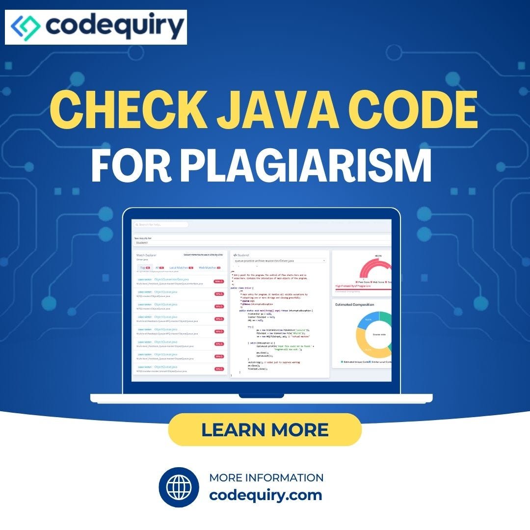 MOSS Standard: An Art of Detecting Duplicacy and Plagiarism | by ...