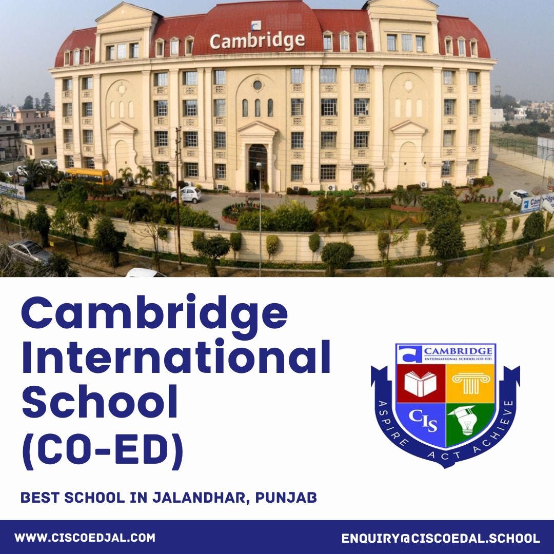 Why Cambridge International School Coed Rank as the Best School in ...