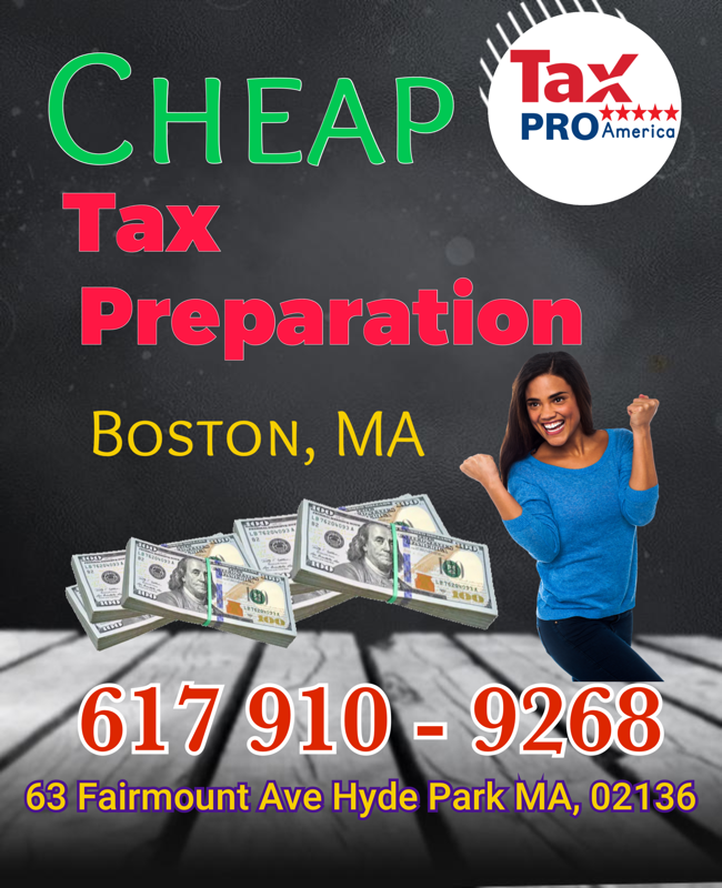 Free Tax Preparation Mattapan MA | Tax Pro America. | by Tax pro ...