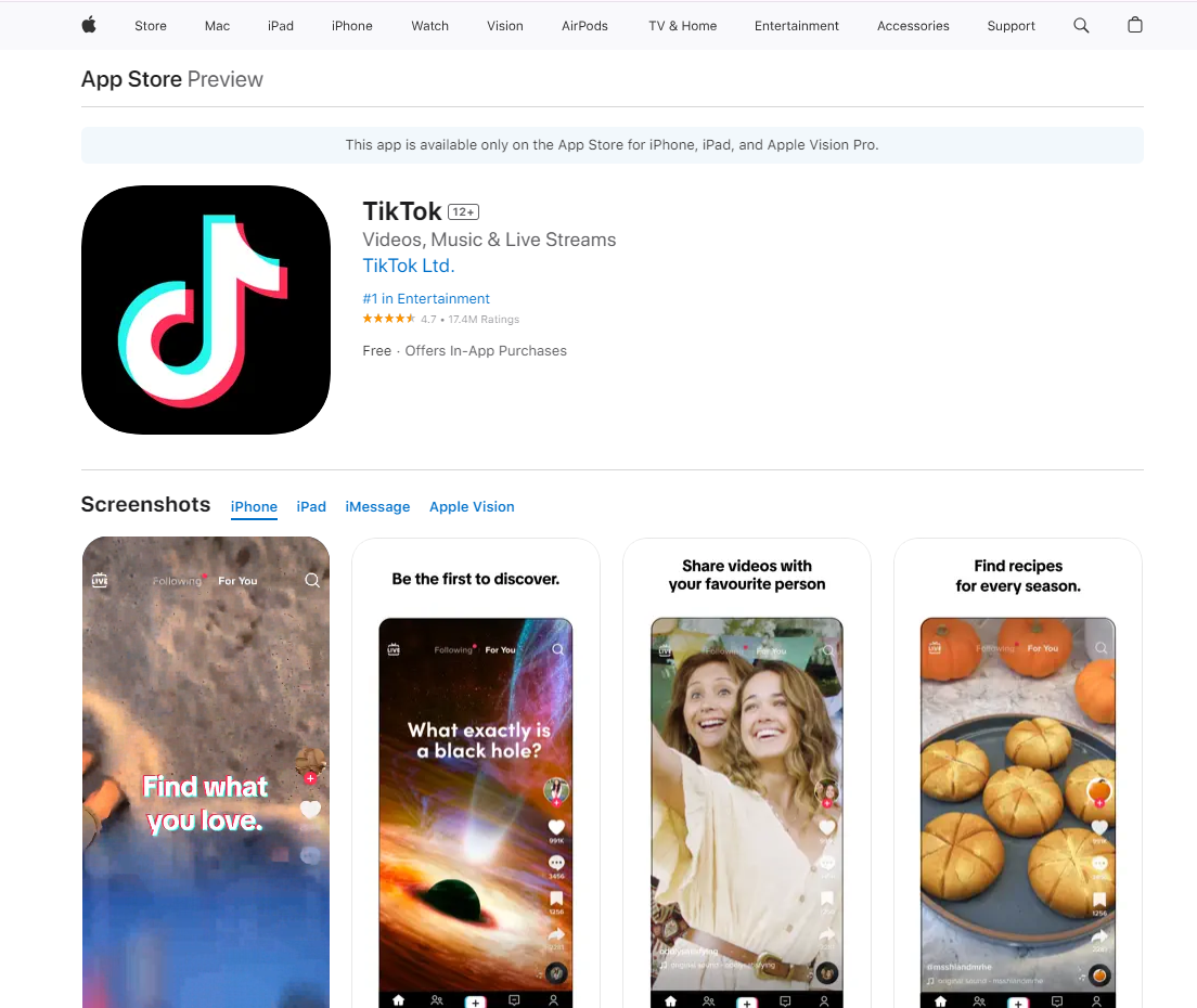 Tiktok iOS CPI ($26.00) - get free gifts - Medium
