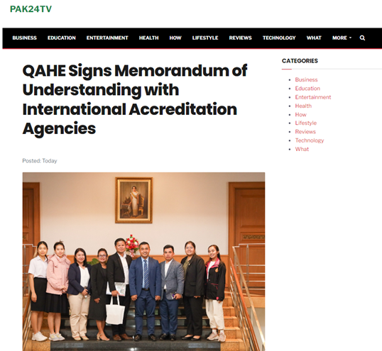 QAHE Featured on NewsBreak for its Role in Transforming Academic Accreditation in Cross-Border ...