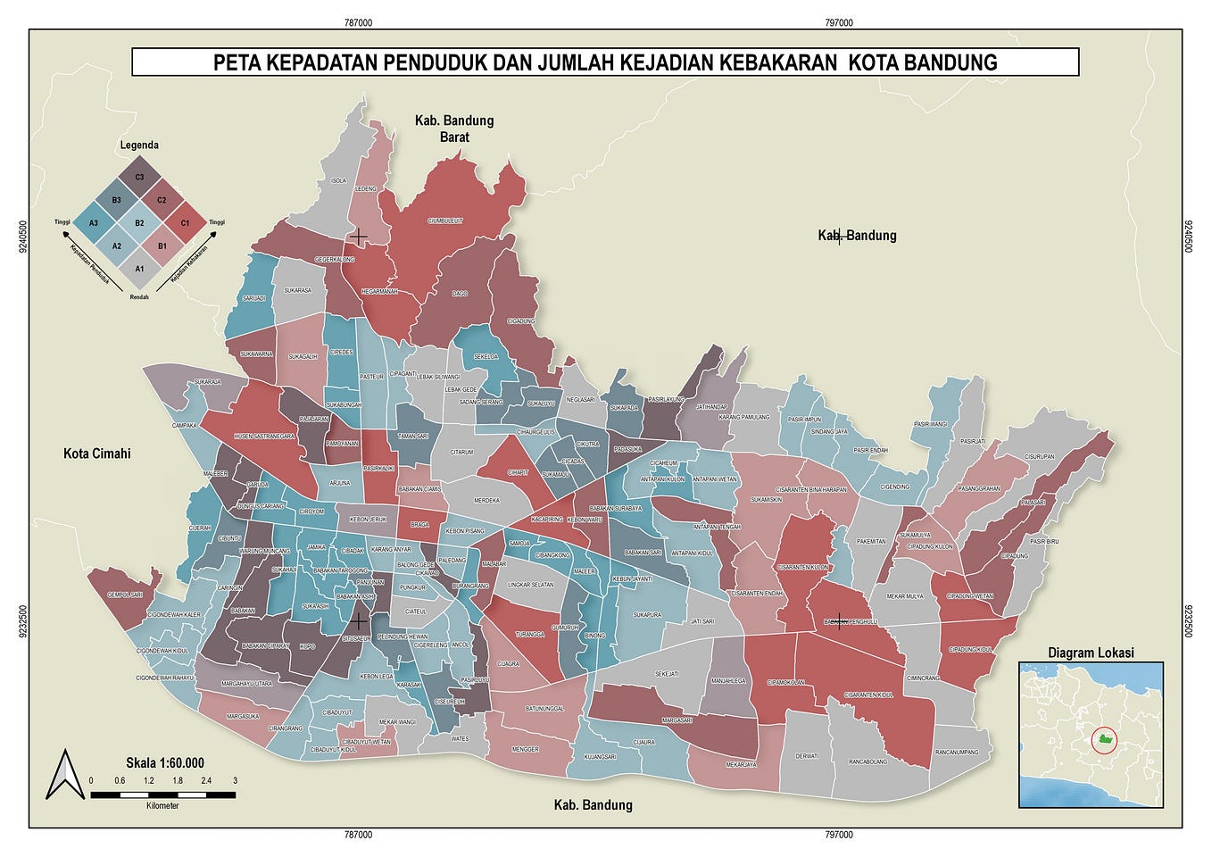 PETA CHOROPLETH BIVARIAT | Medium