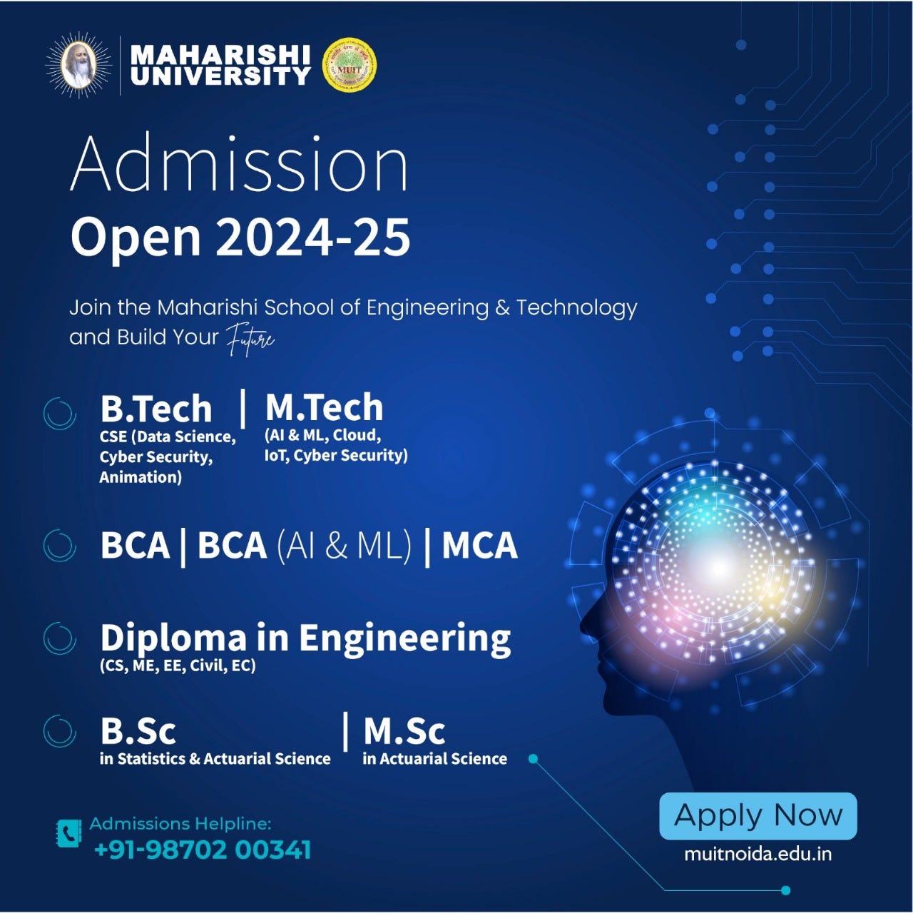 B-tech Computer Data Science College Courses At Maharishi University | by Prem MUIT | May, 2024 ...