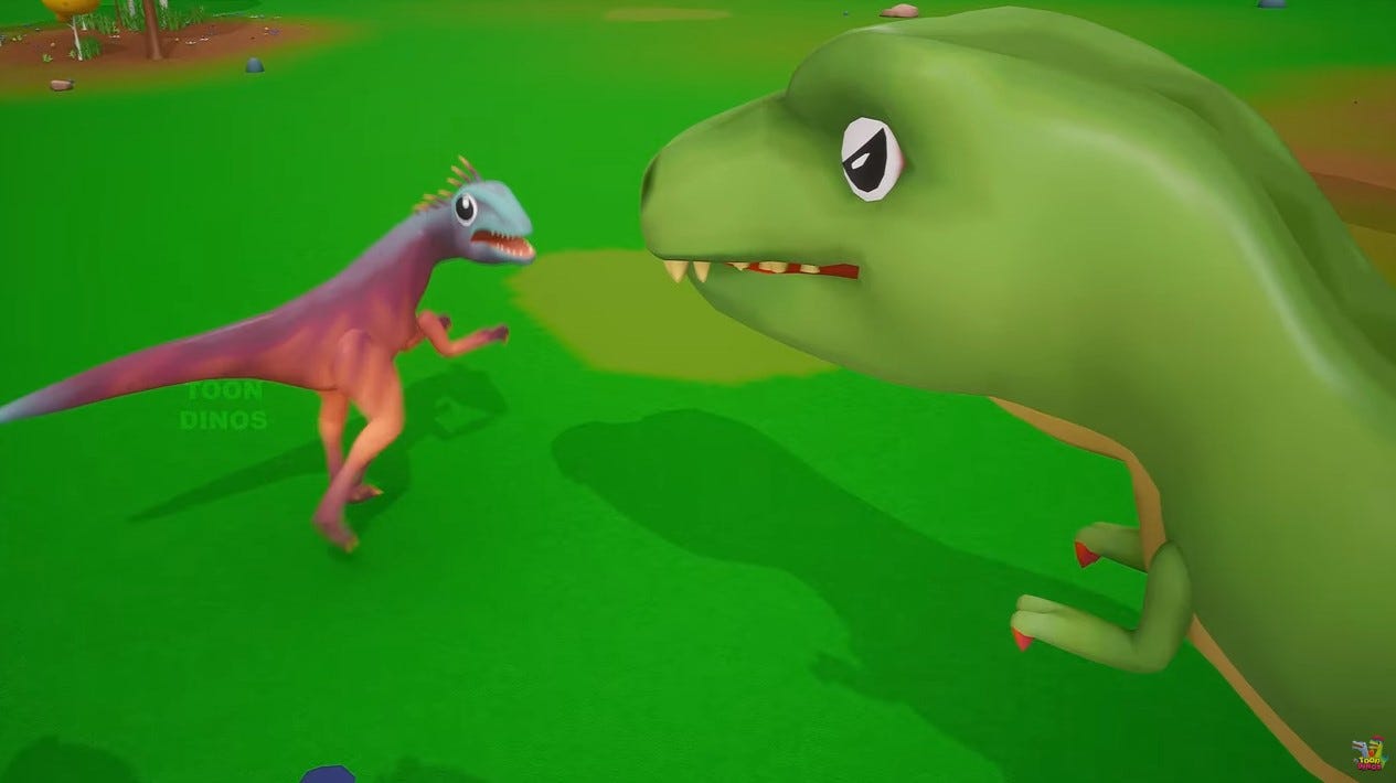 T Rex Attack | Giant Stegosaurus Rescue Brachiosaurs From T Rex | Funny ...