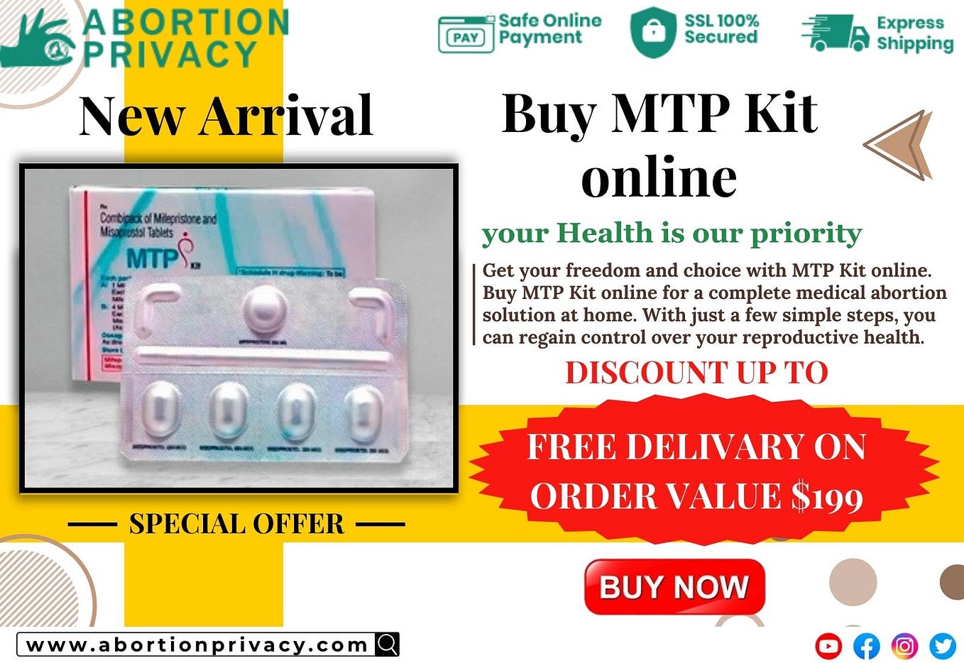 Buy MTP Kit online safe solution for terminating an unwanted pregnancy ...