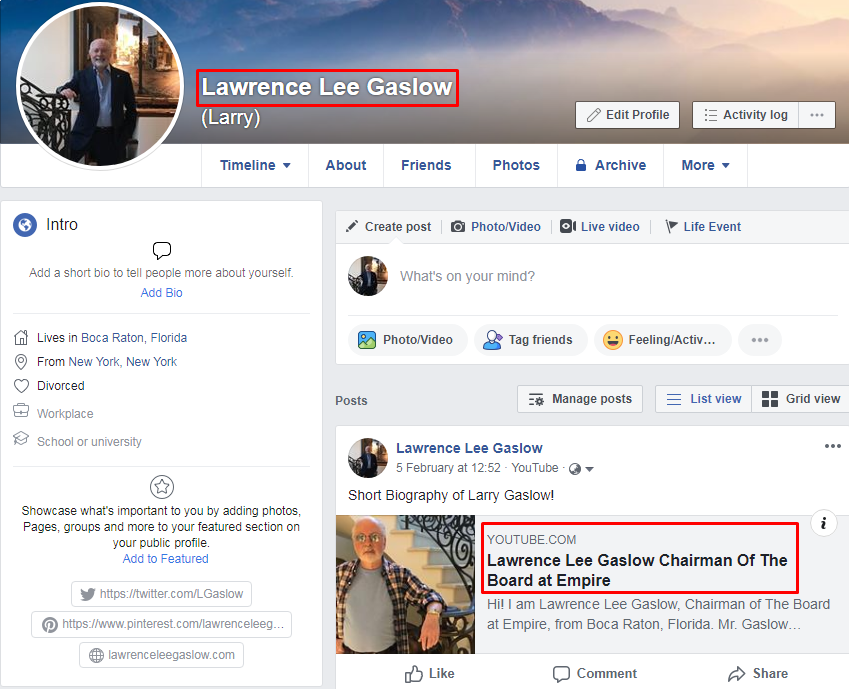 Lawrence Lee Gaslow — Building an Empire | by Lawrence Lee Gaslow | Medium