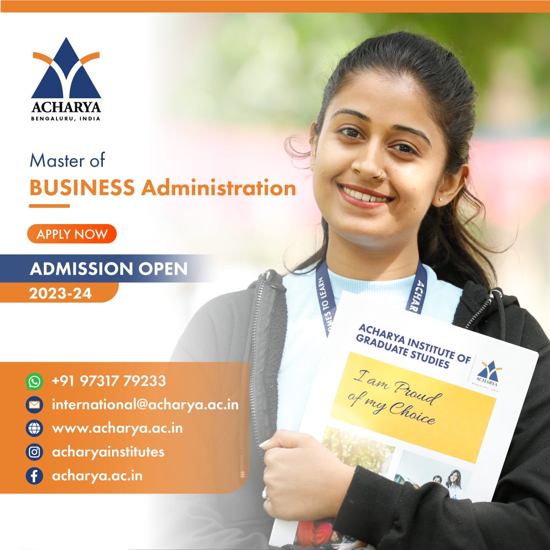 Acharya Institute: Leading the Way in MBA Education - Acharya College ...