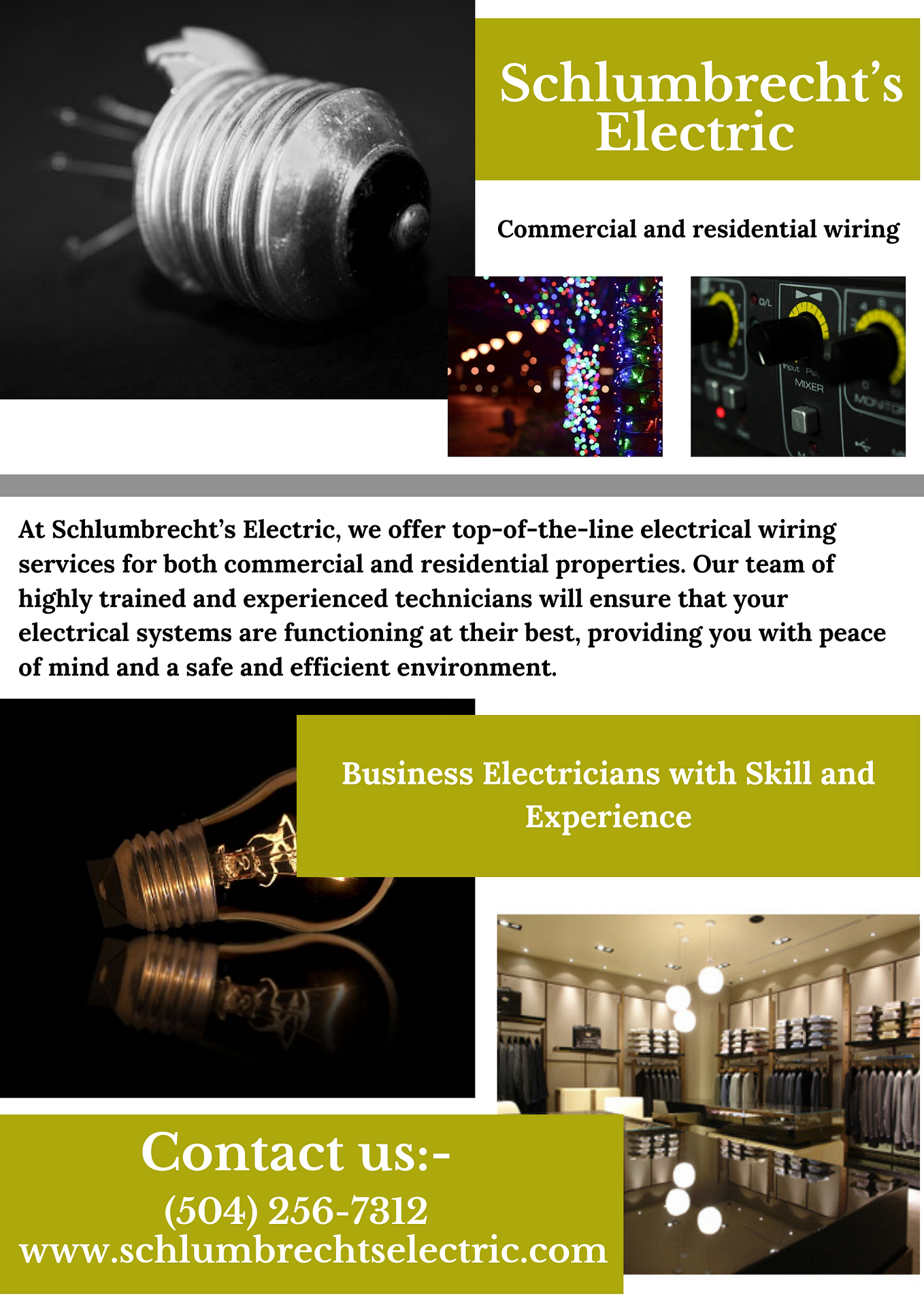 Solve Your Residential Electrical Issues with Schlumbrecht’s Electric ...